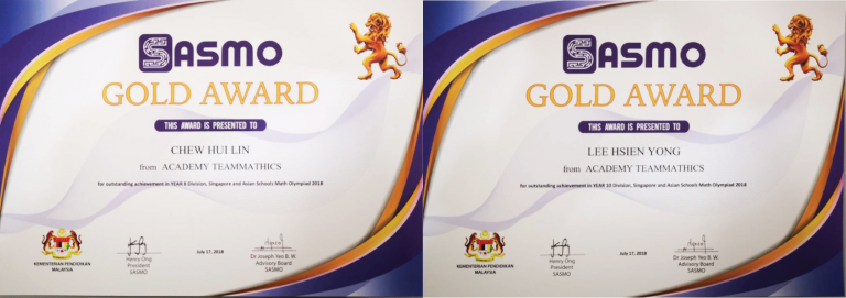 Honour Roll – TeamMathics – More than just Singapore Maths!